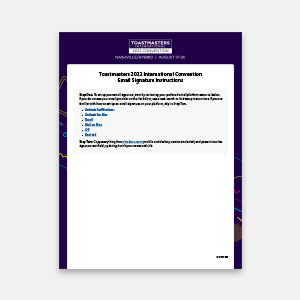 Toastmasters International -resource-library