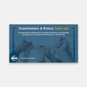 Toastmasters International -Rotary Alliance PowerPoint Template