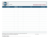 Toastmasters International -Club Sign In Sheet